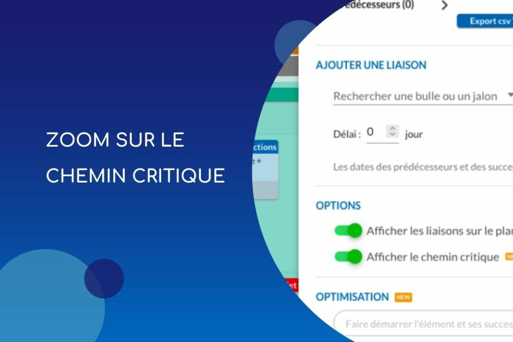 Gestion de projet Gantt : le chemin critique sur Bubble Plan