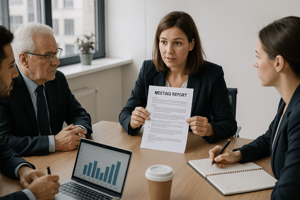 Modèle de compte rendu de réunion efficace : exemples